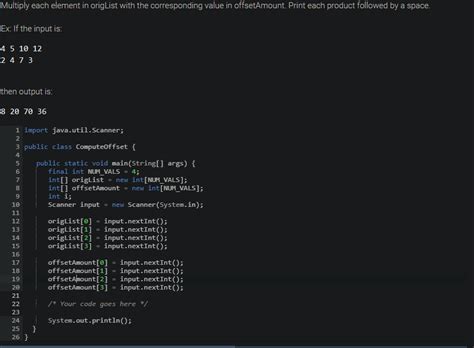 Solved Tiply Each Element In Origlist With The Corresponding