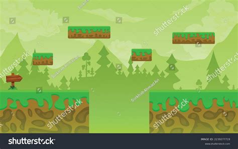 2d Game Art Natural Landscape Games Stock Vector Royalty Free 2239277719 Shutterstock