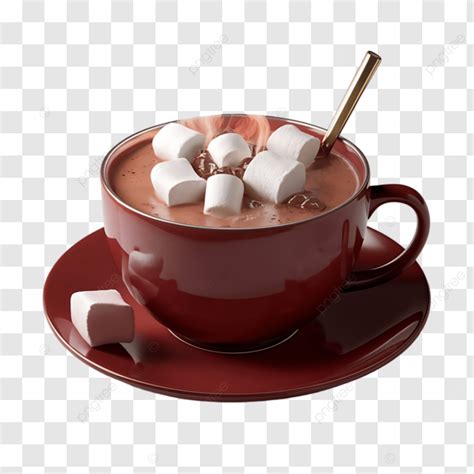핫초콜릿이 가득 담긴 접시 위의 빨간색 컵과 그 옆에 추가 마시멜로를 얹은 것 마시멜로 뜨거운 초콜릿 초콜릿 Png 일러스트 및 이미지 에 대한 무료 다운로드