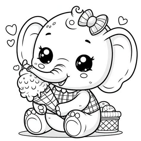 귀여운 코끼리 색칠공부 도안 13종 2025 코끼리