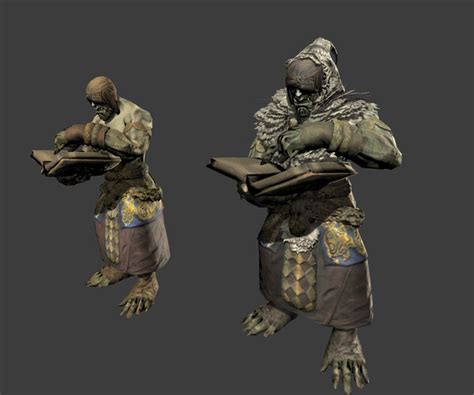 Artstation Mutant Orc Wizard Game Assets