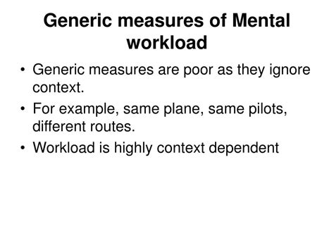 Ppt Mental Workload Assessment Powerpoint Presentation Free Download