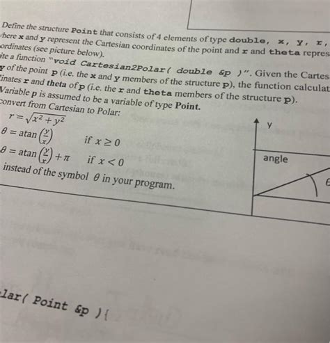 Solved Define The Structure Point That Consists Of 4