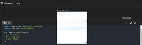 Docs Customized Hook At Autocomplete Issue In Dark Mode · Issue