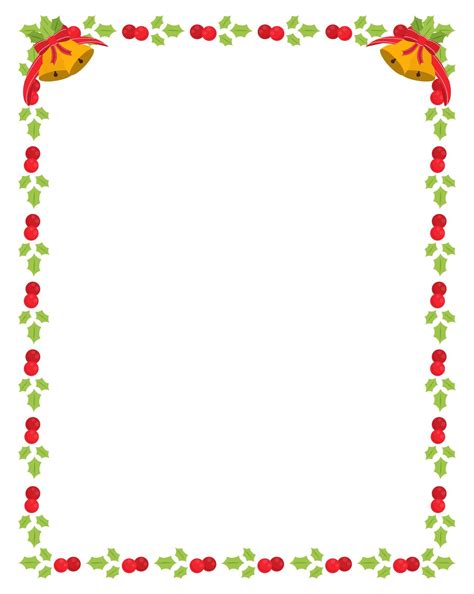 Printable Christmas Border Letter Template Free Christmas Printables