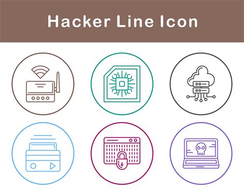 Hacker Vector Icon Set 21506443 Vector Art At Vecteezy