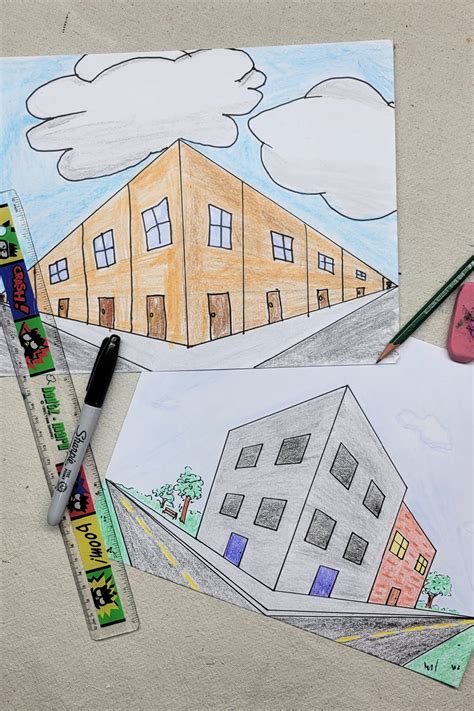 Two Point Perspective Art Lesson
