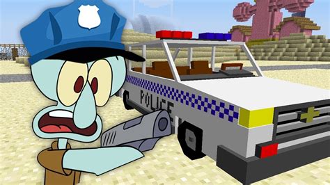 СКВИДВАРД СТАЛ ПОЛИЦЕЙСКИМ В МАЙНКРАФТ СПАНЧ БОБ ТРОЛЛИНГ НУБИК ИГРАЕТ В Minecraft Youtube