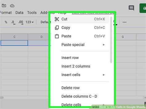 How To Add Cells In Google Sheets Steps With Pictures
