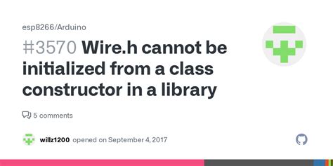 Wireh Cannot Be Initialized From A Class Constructor In A Library