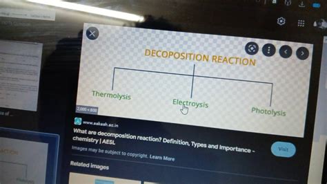 What Are Decomposition Reaction Definition Types And Importance Filo