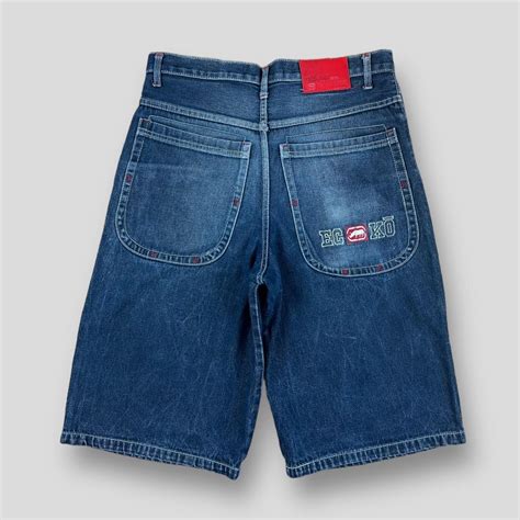 Ecko jorts Zip and button fly Embroidered graphic... - Depop