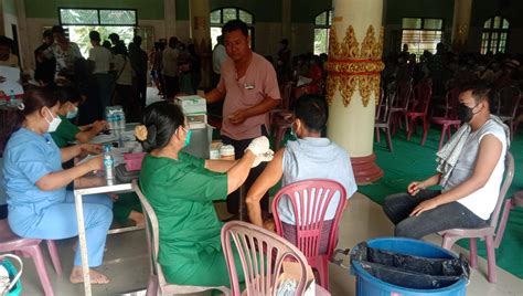 ရွှေပြည်သာမြို့နယ်တွင် အသက် ၁၈ နှစ်အထက်ပြည်သူ ၁၄၉၀ ဦးအား ကိုဗစ် ၁၉ ရောဂါ ကာကွယ်ဆေး Sionvac