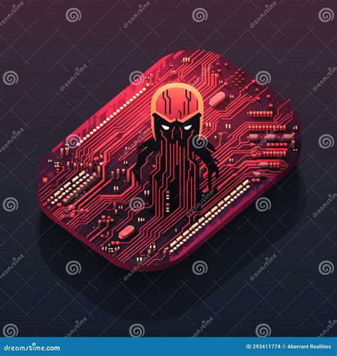 An Illustration Of An Octopus On A Circuit Board Stock Illustration Illustration Of Technology