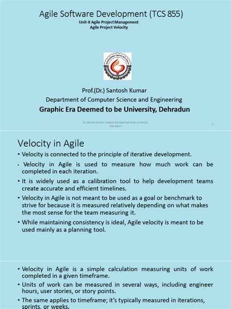 Tcs 855 Ase L2 4 Agile Project Velocity Pdf Agile Software