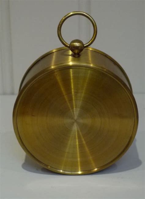 Victorian Brass Drum Clock