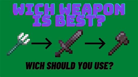 Minecraft Sword Vs Axe Vs Trident Which Is The Best Melee Weapon