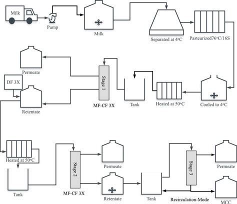 Diagram Of Manufacturing Micellar Casein Concentrate Mcc Using 3 Download Scientific Diagram