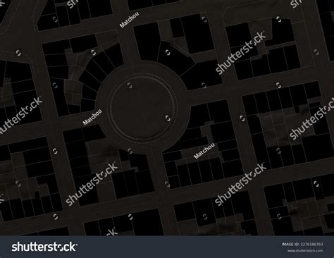 Urban Planning Territory Cadastral Map Boundaries Stock Illustration