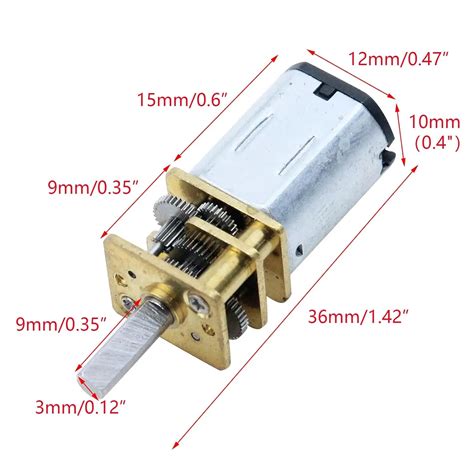 68rpm N20 Dc Gear Motor High Torque Arduino Projects Digilog Pk