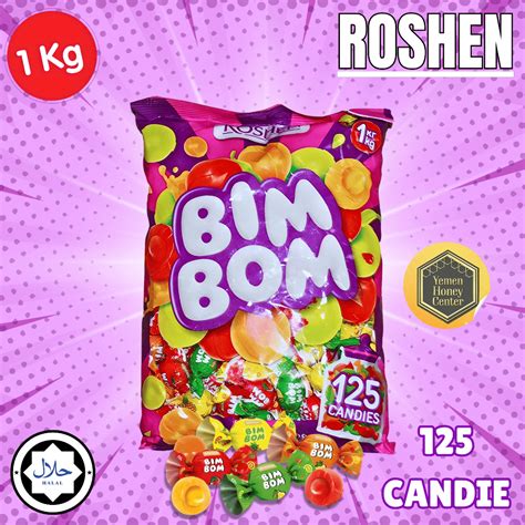 Roshen Bim Bom Candy With Fruity Berry Filling 125 Candies Shopee