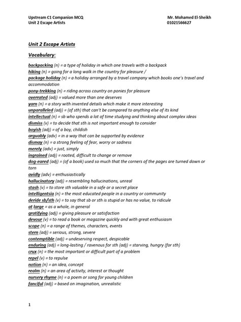 Upstream C1 Unit2 Pdf Around The World In Eighty Days
