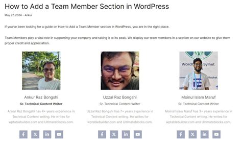 How To Add A Team Member Section In Wordpress 3 Easy Steps Ultimate