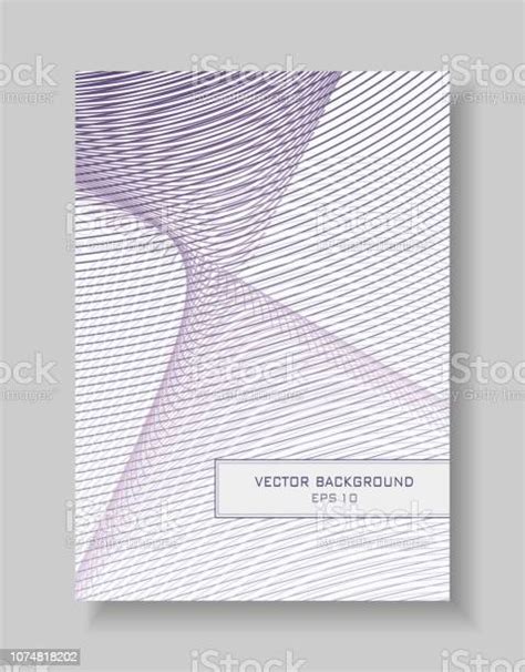 현대 표지 레이아웃입니다 흰색 바탕에 얇은 바이올렛 핑크 라인 과학 기술 라인 아트 패턴입니다 추상적인 벡터 템플릿 A4 책 브로셔 포트폴리오 전단지 연례 보고서 포스터