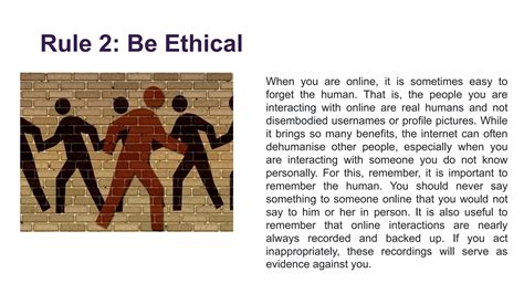 10 Internet Rules When Using The Internet Pptx