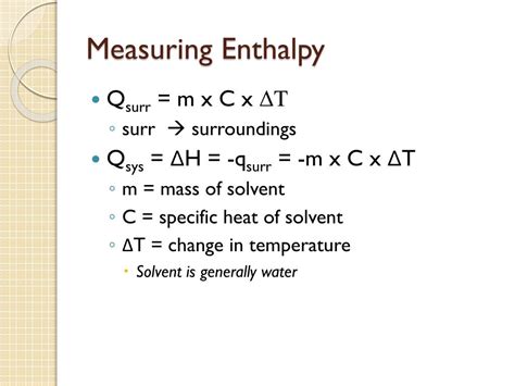 PPT Measuring Enthalpy Changes PowerPoint Presentation Free Download ID