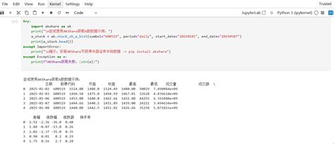 Python Akshare获取a股数据akshare获取股票数据 Csdn博客