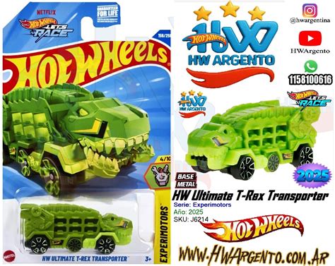 Hw Ultimate T Rex Transporter Hot Wheels 2025 Hwargento