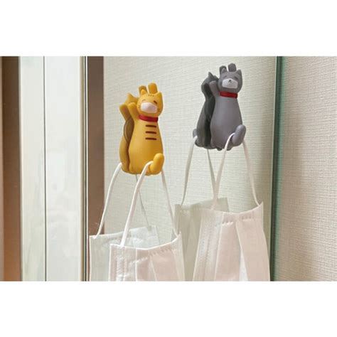 Japanese Cat Mask Hook Hook Bathroom Storage Refrigerator Hook Key Suction Cup Healing Small