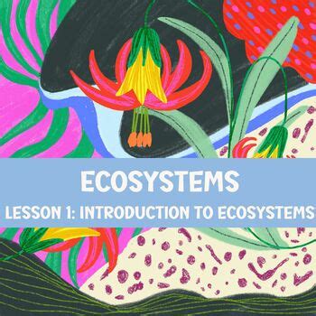 Introduction To Ecosystems Lesson By Miss Osmosis TPT