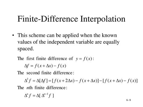 Ppt Chapter 6 Numerical Interpolation Powerpoint Presentation Free Download Id7083309