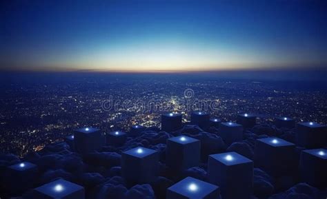 The Flow Of Blockchain Information Within Digital Global Networks Is Illustrated In 3d Using