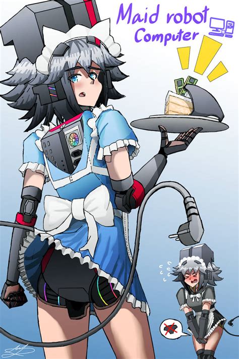 Maid Robot Computer By Hans20a On Deviantart