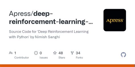 Github Apress Deep Reinforcement Learning Python Source Code For