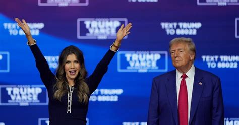 [속보] 트럼프 초대 국토안보부 장관에 크리스티 놈 지명