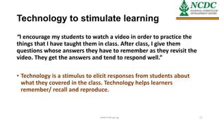 Use Of ICT In Learning Ncdc PPT