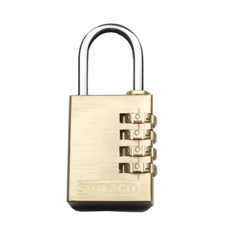 Syneco 4 Dial Brass Combination Padlock Bunnings Australia