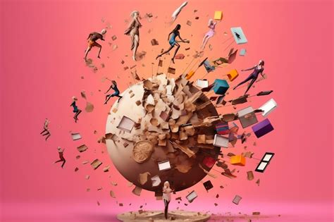 Premium Ai Image A Floating Broken Gender Equality