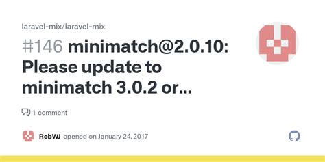Minimatch2010 Please Update To Minimatch 302 Or Higher To Avoid A