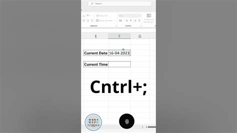 Shortcut To Add Date And Time In Excel Shorts Youtube