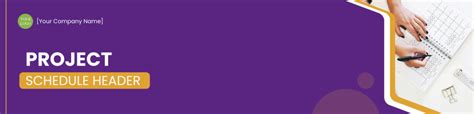 Free Project Schedule Header Template To Edit Online