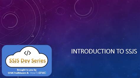 Ssjs Dev Series Intro To Ssjs Youtube