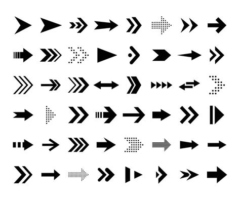Arrows Big Set Icons Arrow Icon Collection Different Arrow Vector Icons 30249868 Vector Art At