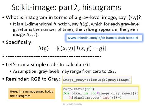 Hamed Shah Hosseini On Linkedin Python Scikit Image Part 2 Histograms