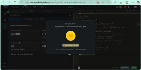 Gfg160 Gfg160 Geekstreak2024 Gfg Geeksforgeeks Codinglife Subrata Mondal