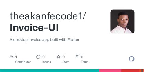 Github Theakanfecode1invoice Ui A Desktop Invoice App Built With